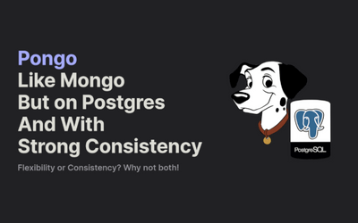 Pongo - Mongo but on Postgres and with strong consistency benefits - Event-Driven.io